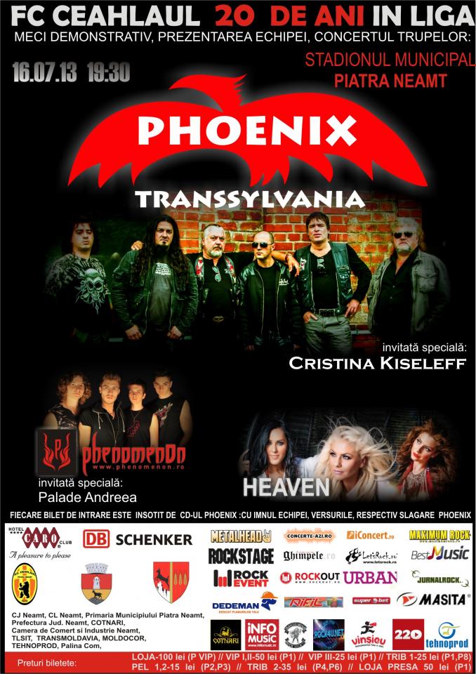 Concert Phoenix la Piatra Neamt