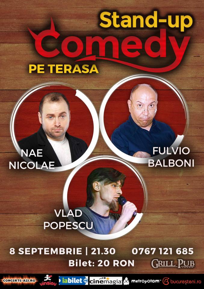 Stand-up Comedy pe TERASA Grill Pub!