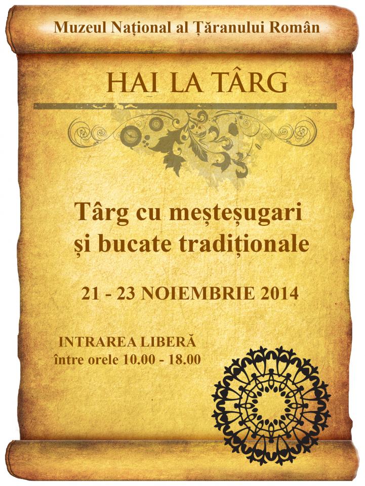 Târg cu meşteşugari şi bucate tradiţionale